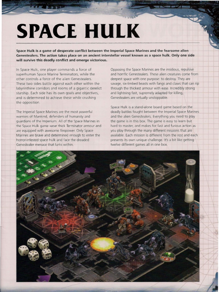 Space Hulk 3rd Edition Rulebook | PDF | Cannon | United States Marine Corps