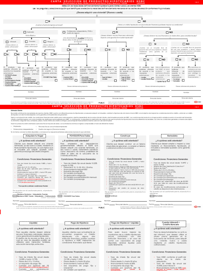 HSBC Carta Selección de Producto 25 02 25 | PDF | Hipotecas | Interés
