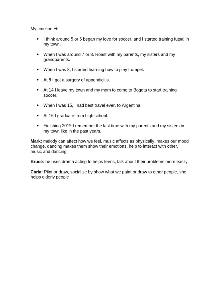 My Timeline | PDF