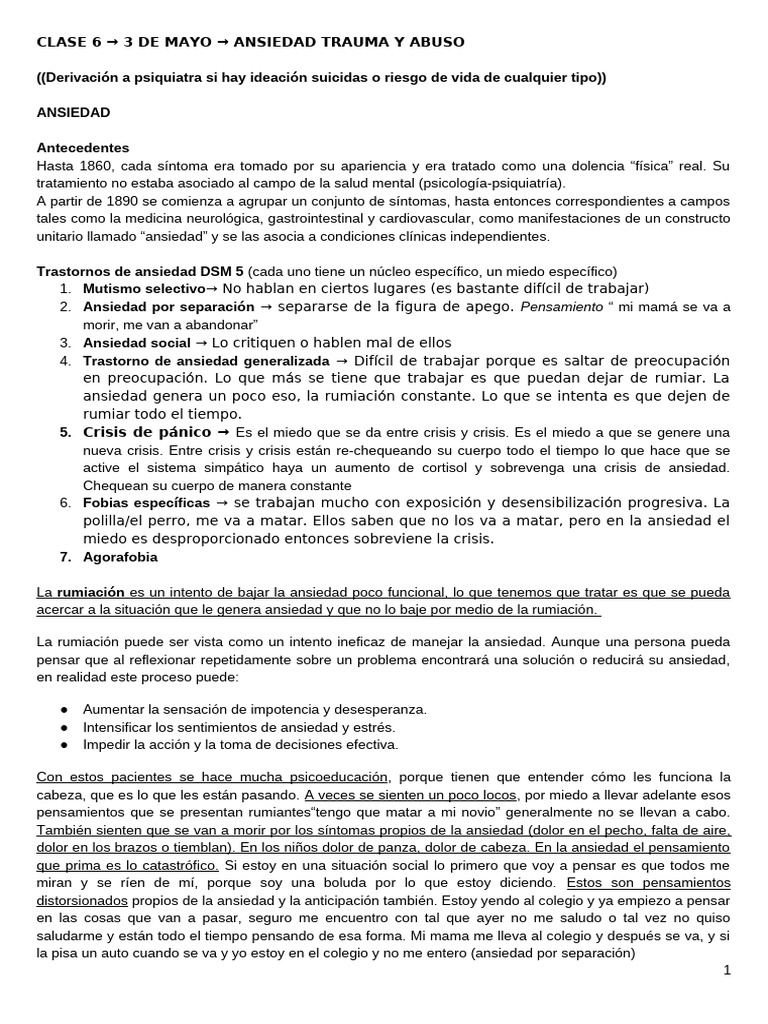 Resumen P2 | PDF | Trastorno depresivo mayor | Ansiedad