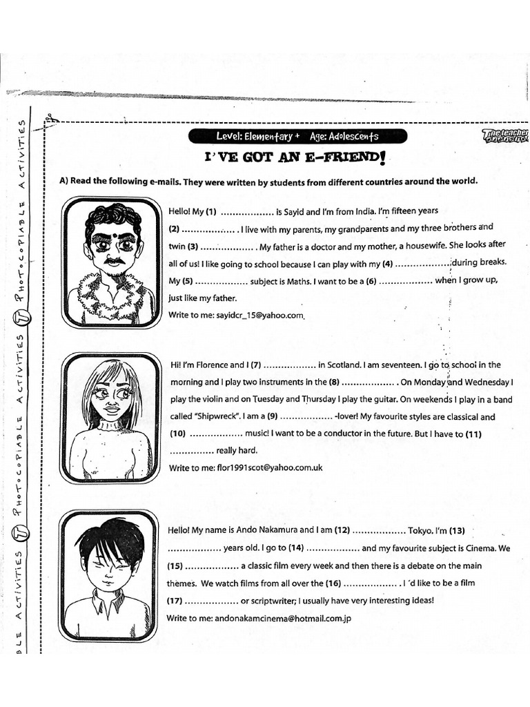 4th Grade - I've Got An E-Friend | PDF