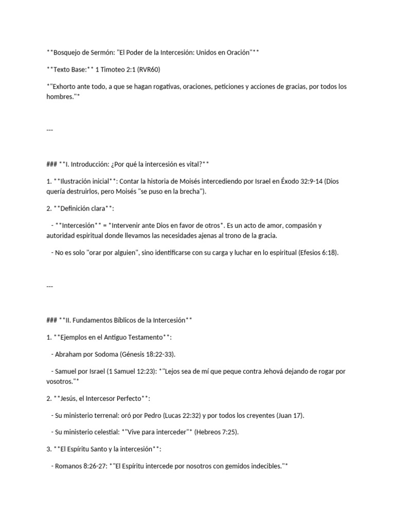 El Poder de La Intercesión | PDF | Intercesión | Oración