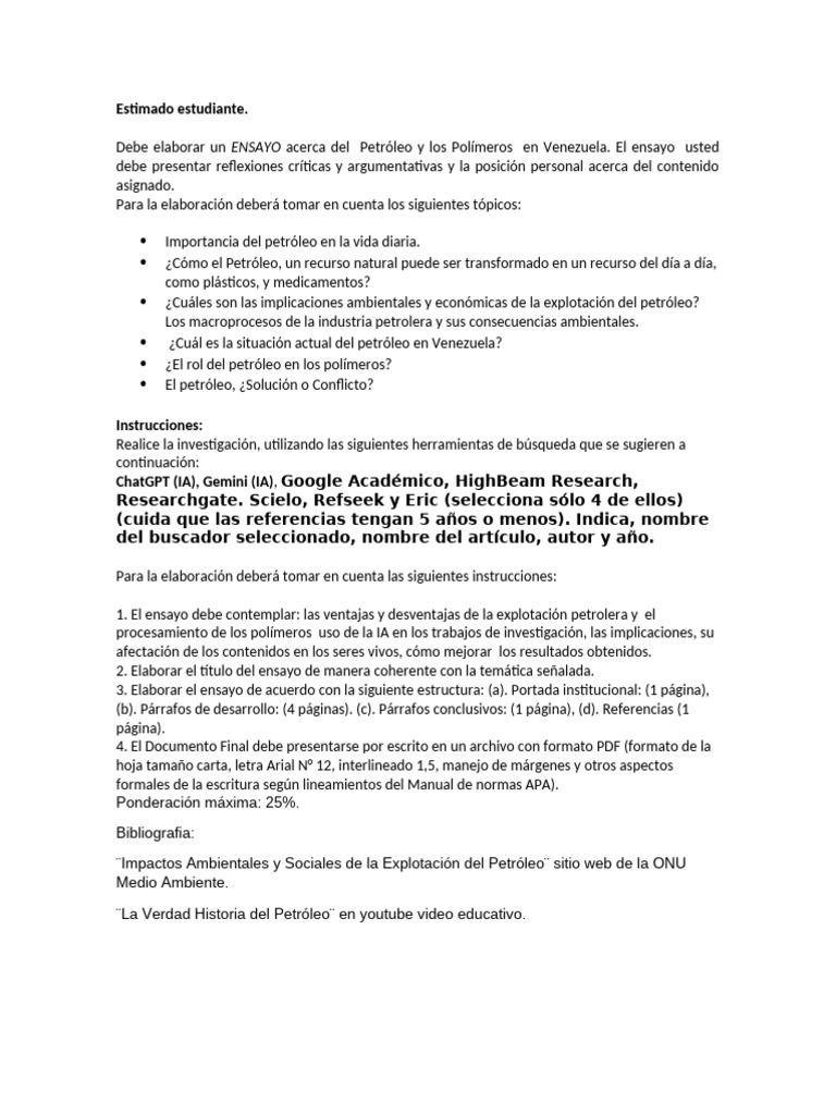 Normas para Los Ensayos | PDF