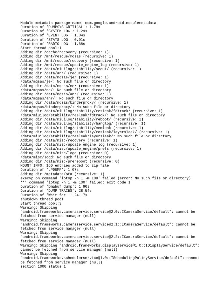 Bugreport Amber - Id UP1A.231005.007 2024 07 03 12 28 50 Dumpstate - Log 5052 | PDF | Computing ...