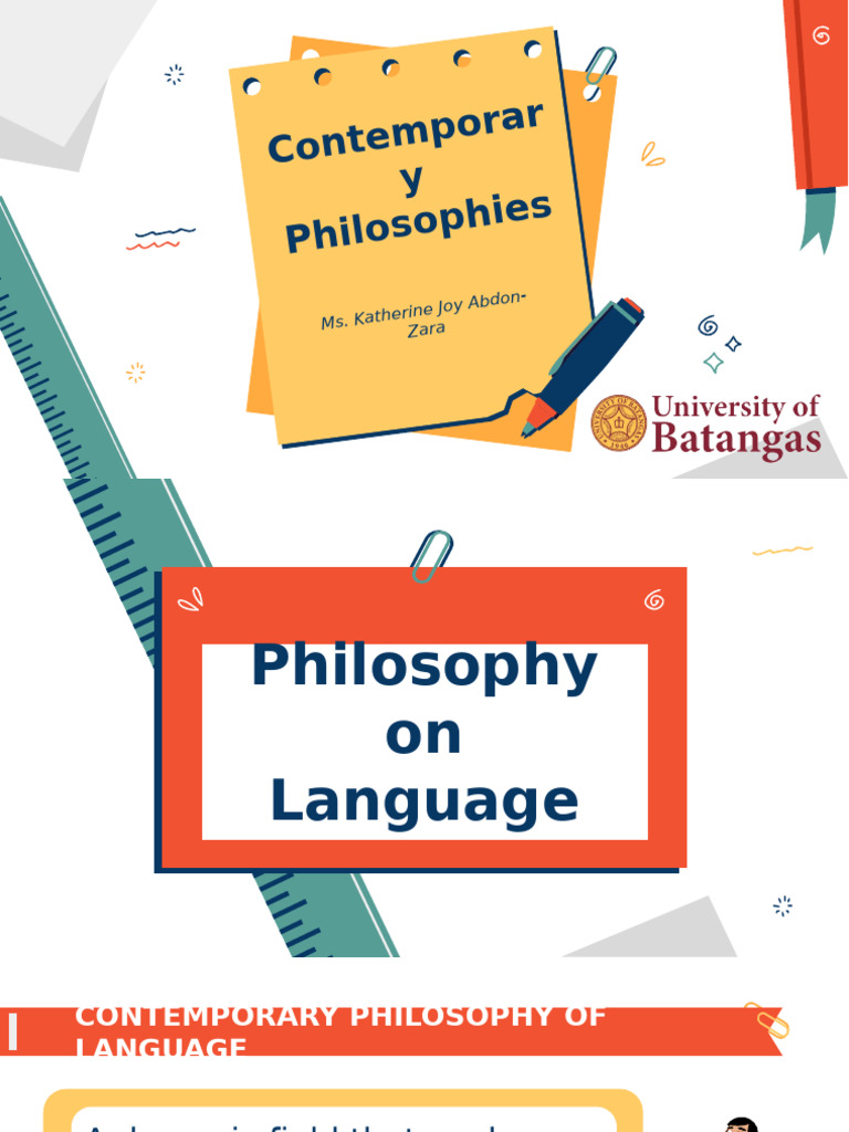 Contemporary Philosophies | PDF | Semantics | Philosophy Of Language