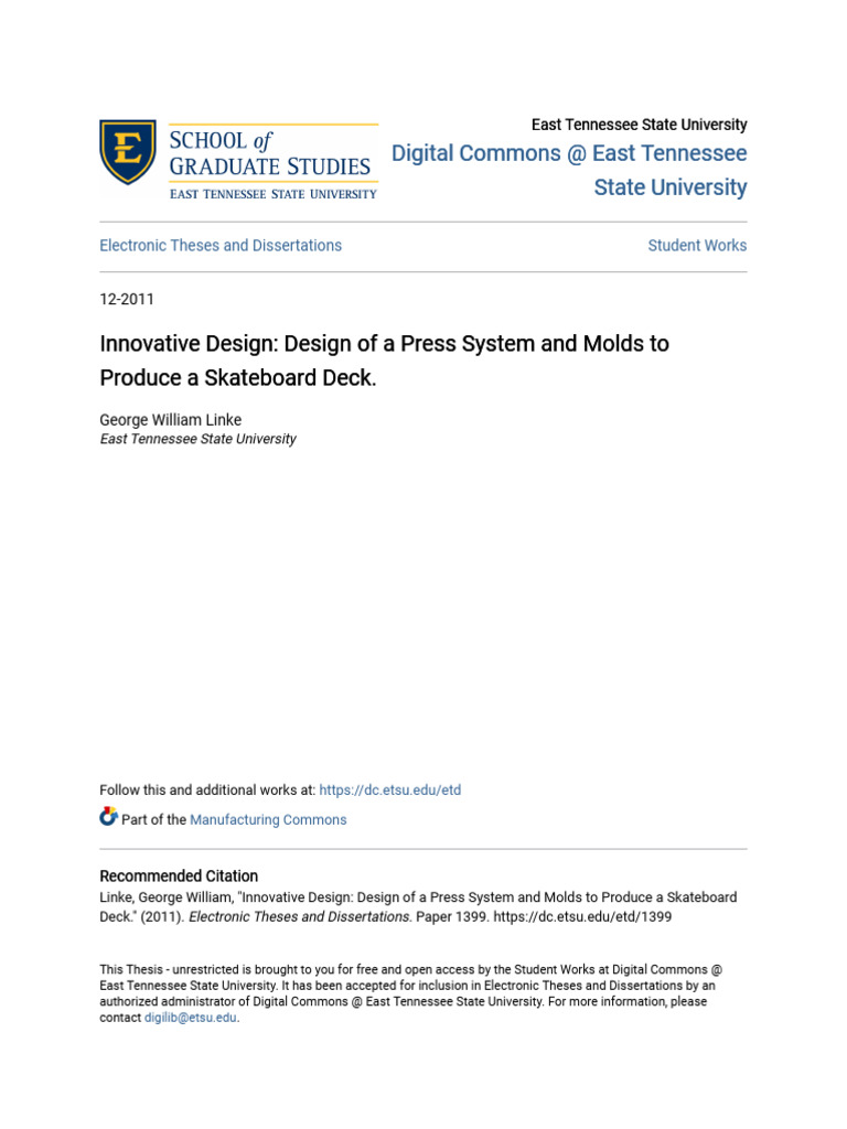 Innovative Design - Design of A Press System and Molds To Produce | PDF ...