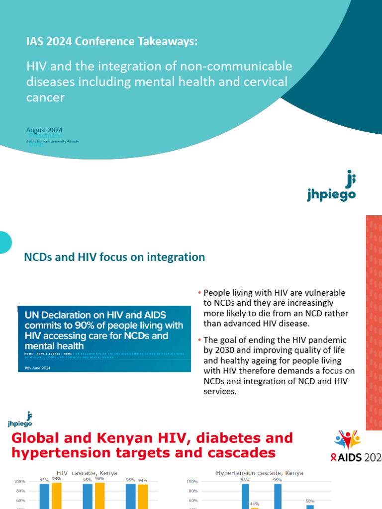 AIDS 2024 Key Take Aways Key Ilast Ntegration of Non-Communicable ...