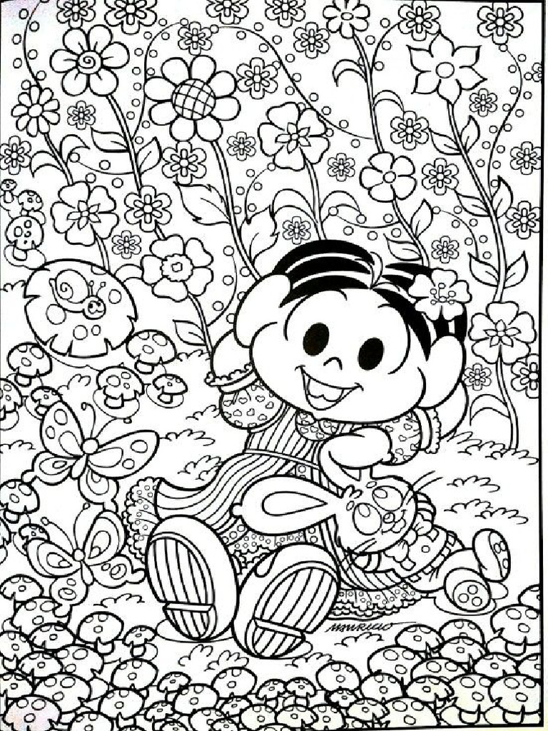 Turma Da Monica - Coloring Pages - Adult | PDF