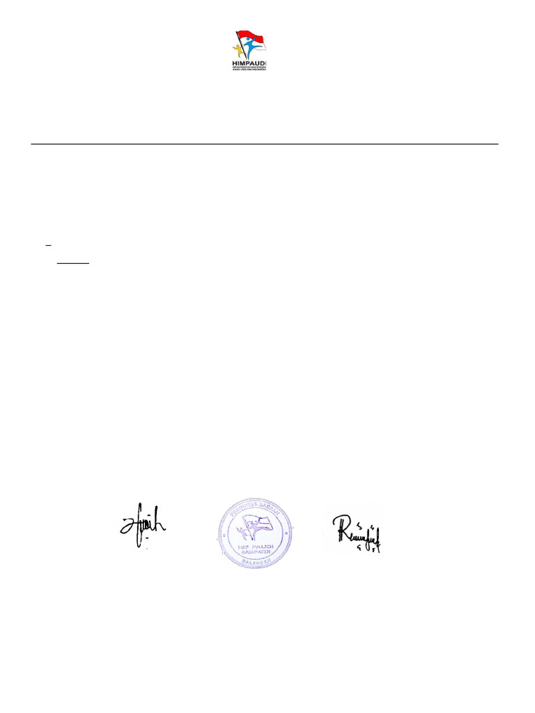 Undangan Pelantikan Pengurus HIMPAUDI | PDF