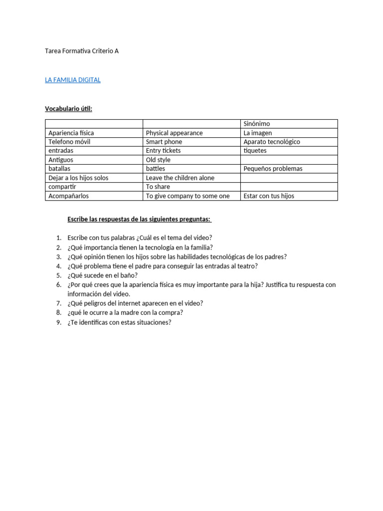 2. La Familia Digital | PDF