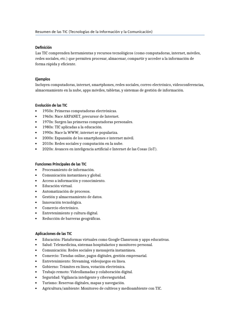 Tics Detc | PDF | Tecnología de información y comunicaciones | Internet