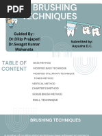 Modified Bass Toothbrushing Technique Guide | PDF | Oral Hygiene ...