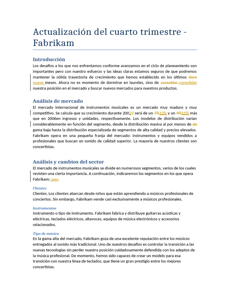 Samanta Velasquez - Control de Cambios | PDF | Mercado (economía) | Guitarras