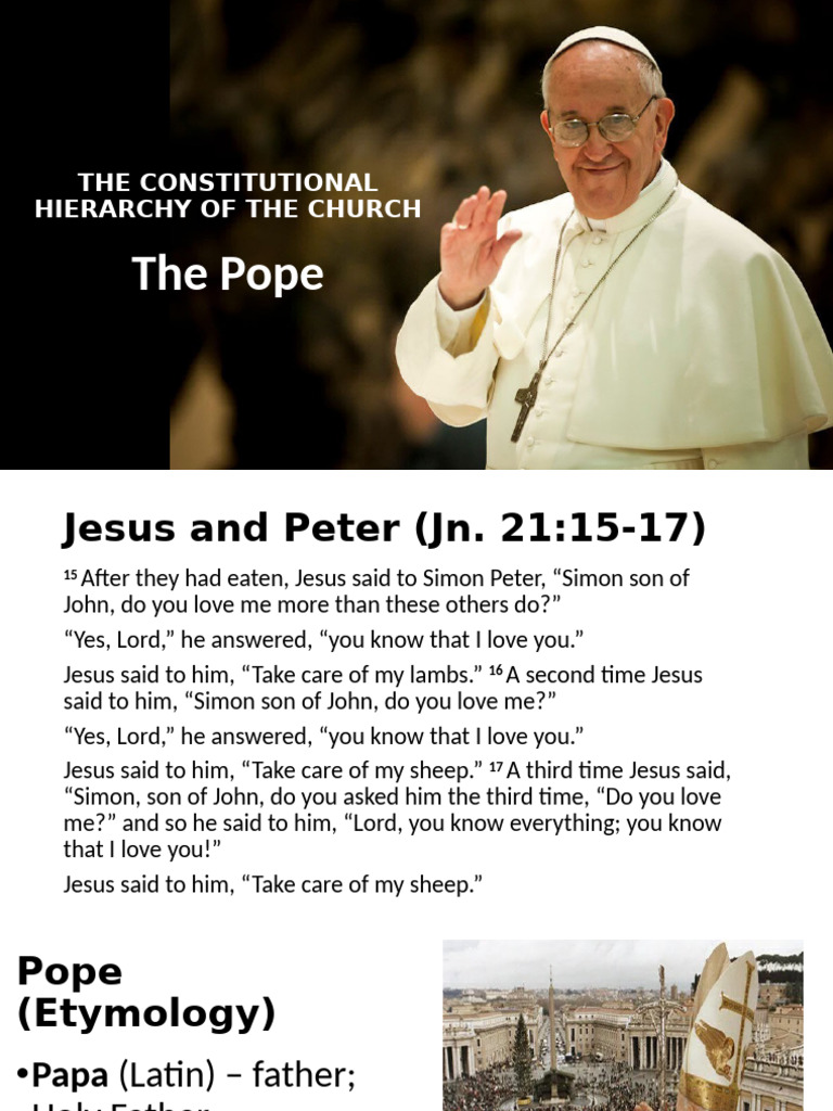 Church Hierarchy: The Role of the Pope | PDF | Pope | Catholic Church