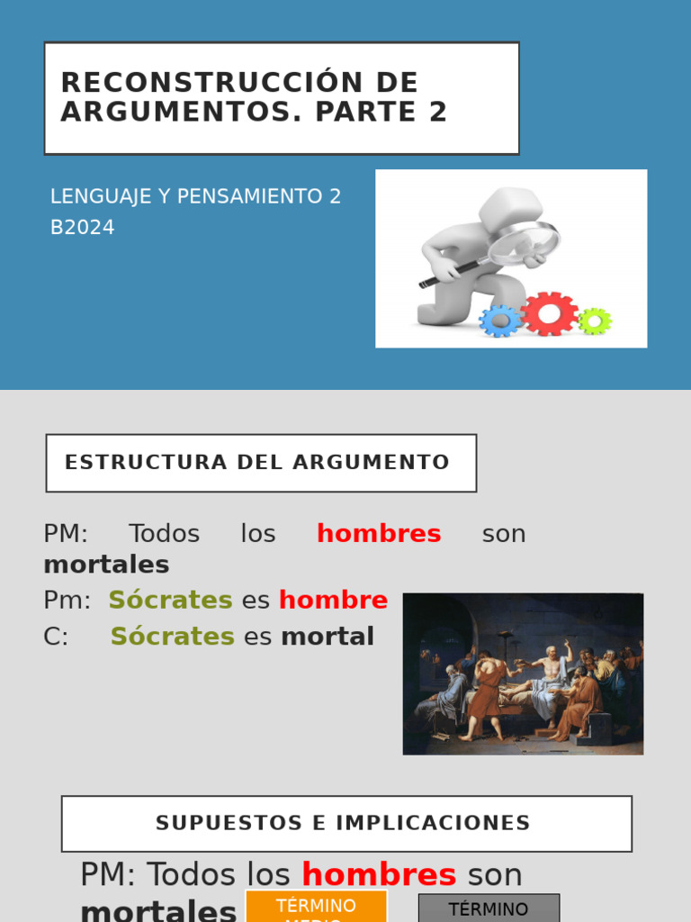 Diapositivas Sobre Reconstrucción de Entimemas | PDF