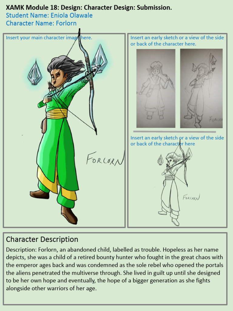 Module18 D2 Character Design and Bio | PDF