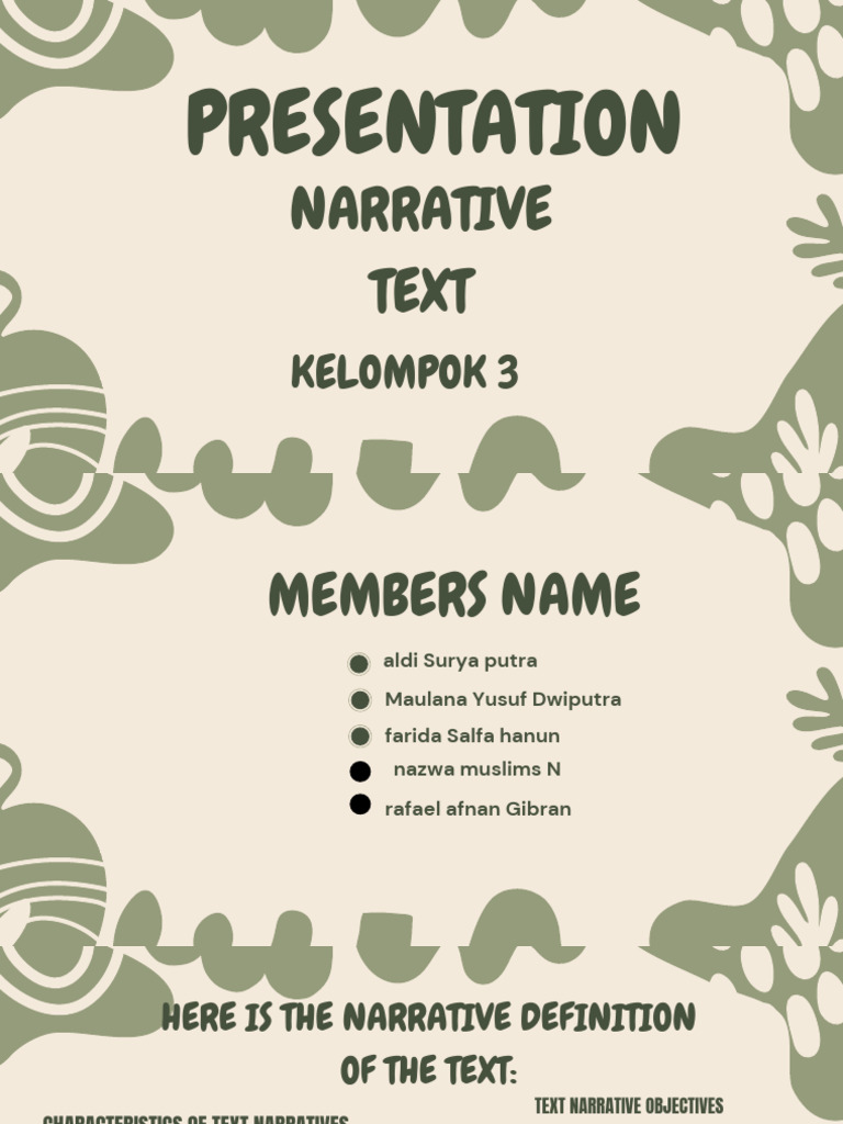 Narrative Text Myth Group 3 | PDF | Pinocchio | Linguistics