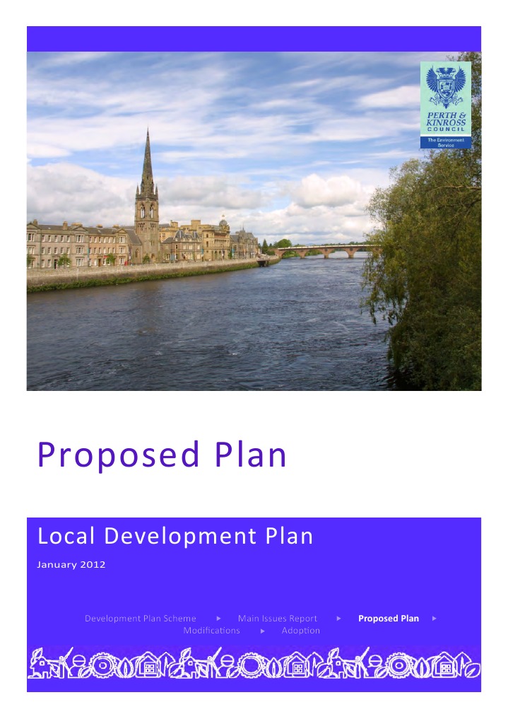 Perth & Kinross Proposed Local Development Plan, January 2012 | PDF ...