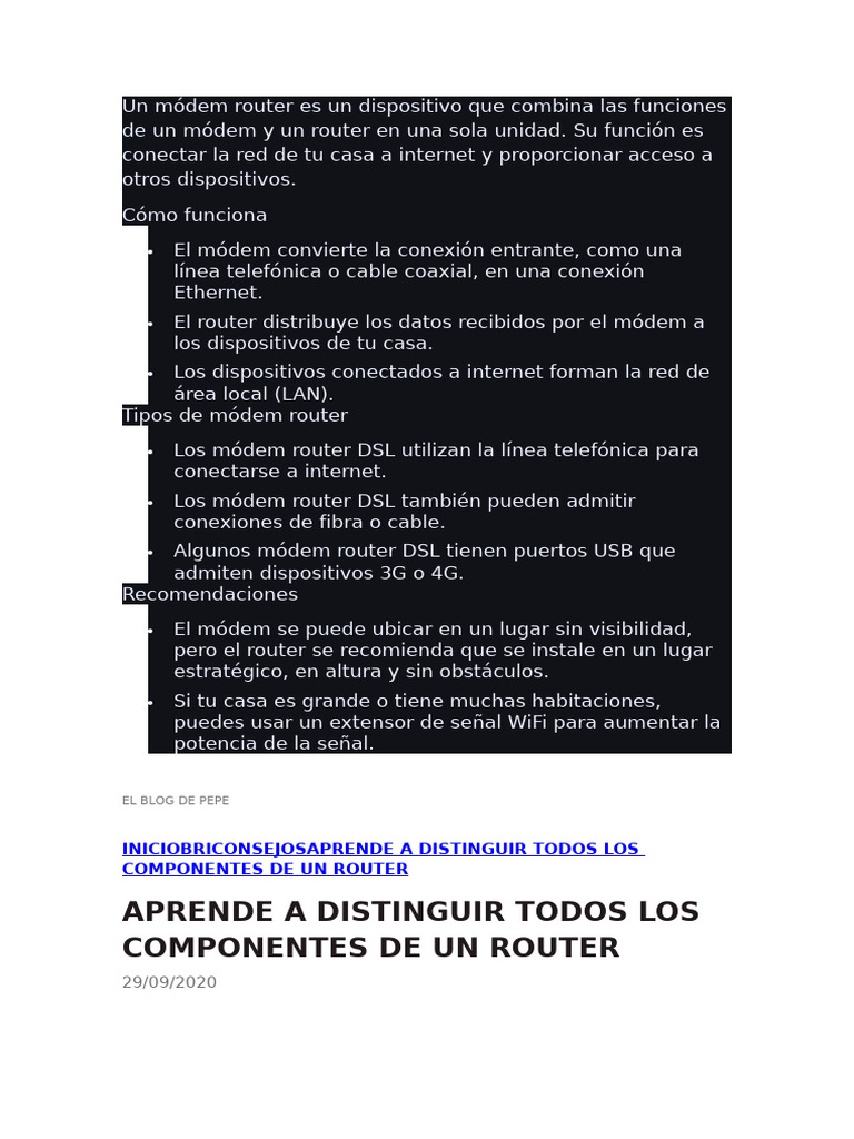 Rai Ters | PDF | Enrutador (Computación) | Módem