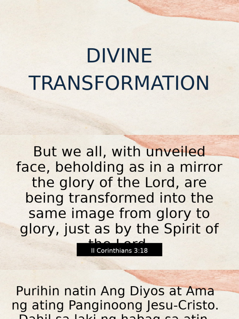 Divine Transformation | PDF
