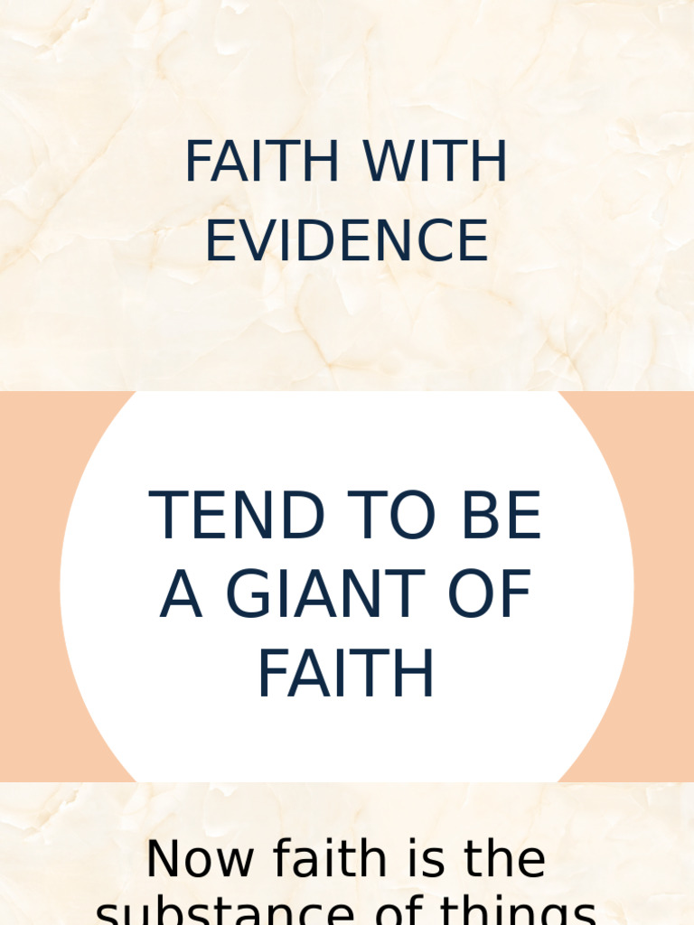 Faith With Evidence | PDF