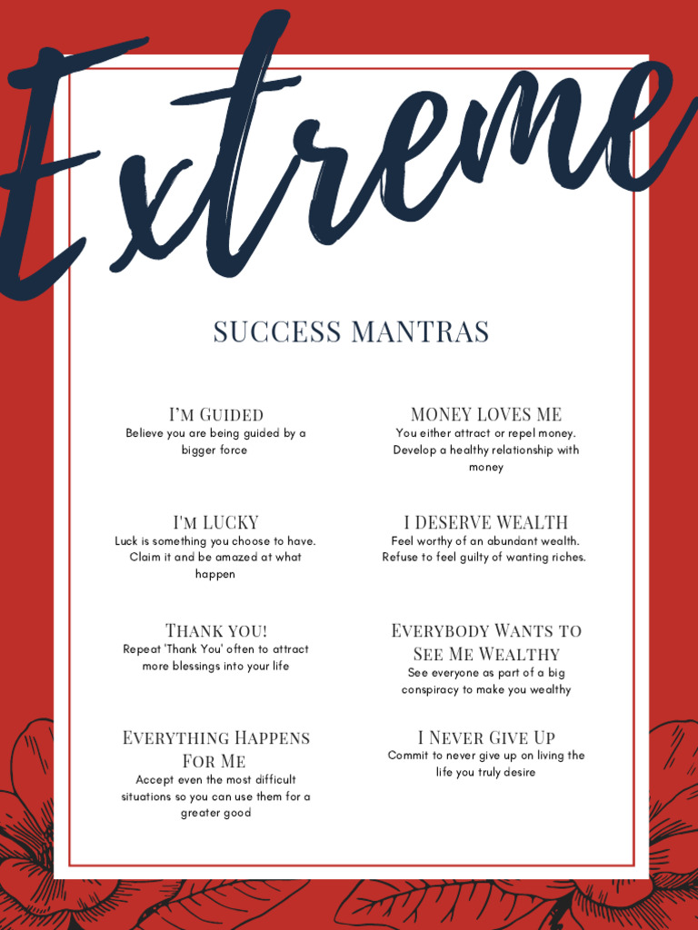 Extreme Success Mantra | PDF