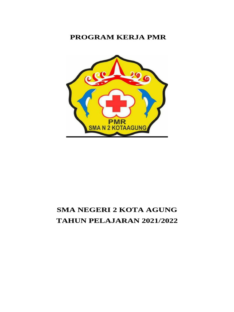 Program Kerja PMR SMA Negeri 2 Kota Agung | PDF
