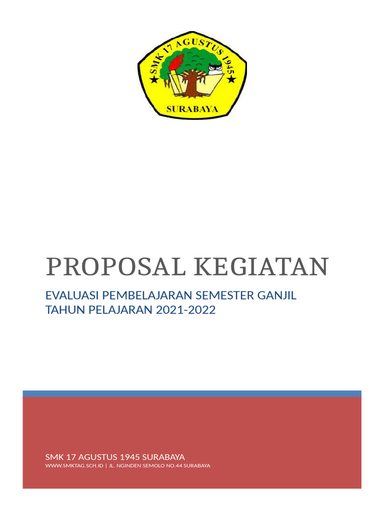 Proposal Kegiatan Evaluasi Pembelajaran | PDF