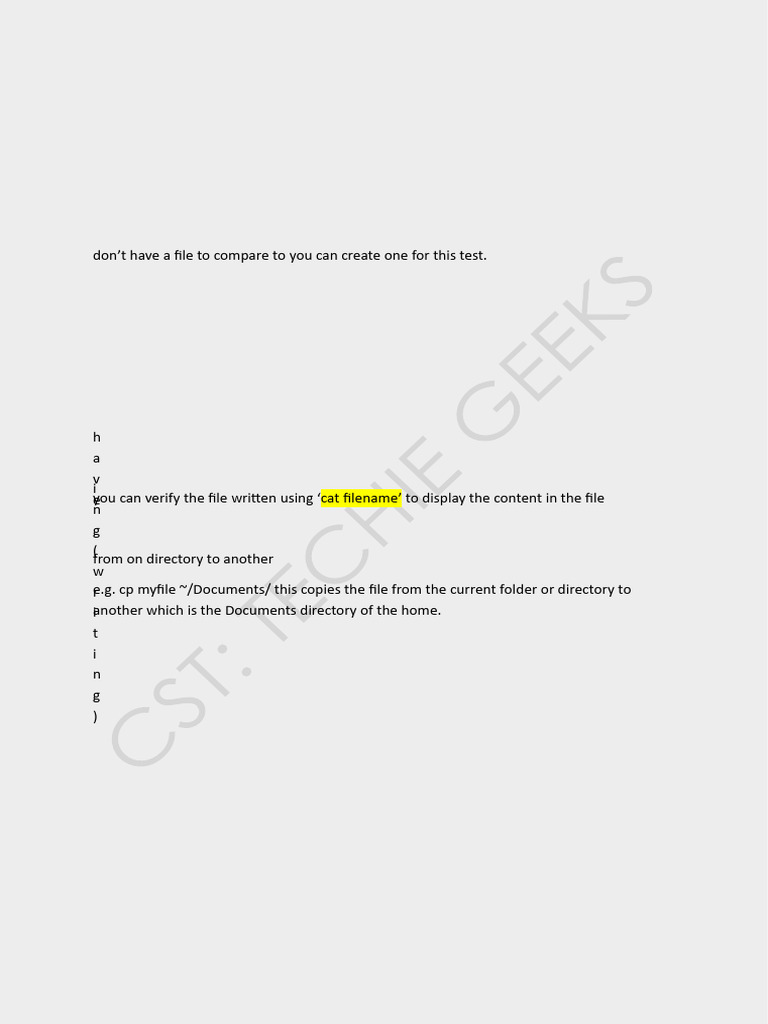 File Managements Commands | PDF
