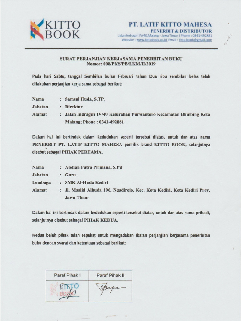 MoU IML Kelas XI - Abdian Putra Primana, S.Pd. | PDF