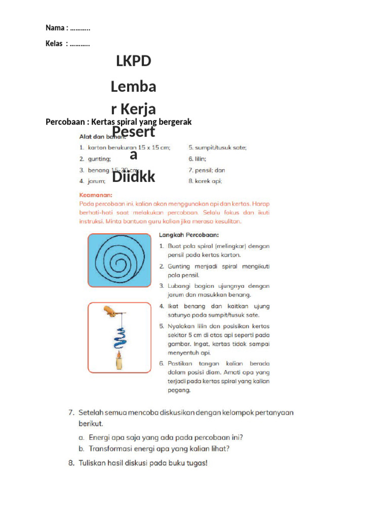 LKPD Ipas Besok | PDF