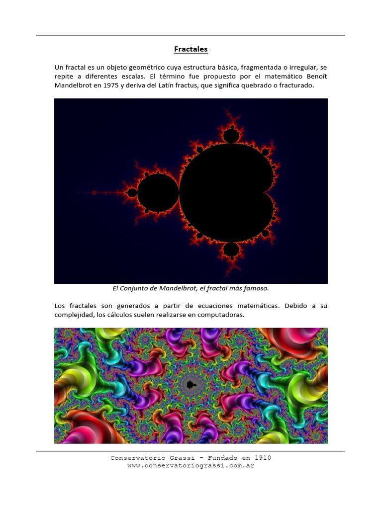 Fractales | PDF | Fractal | Formas geométricas
