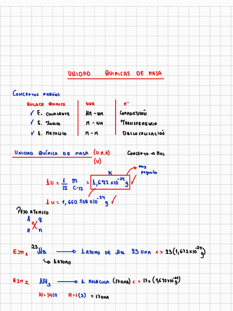 Unidades Quimicas de Masa | PDF