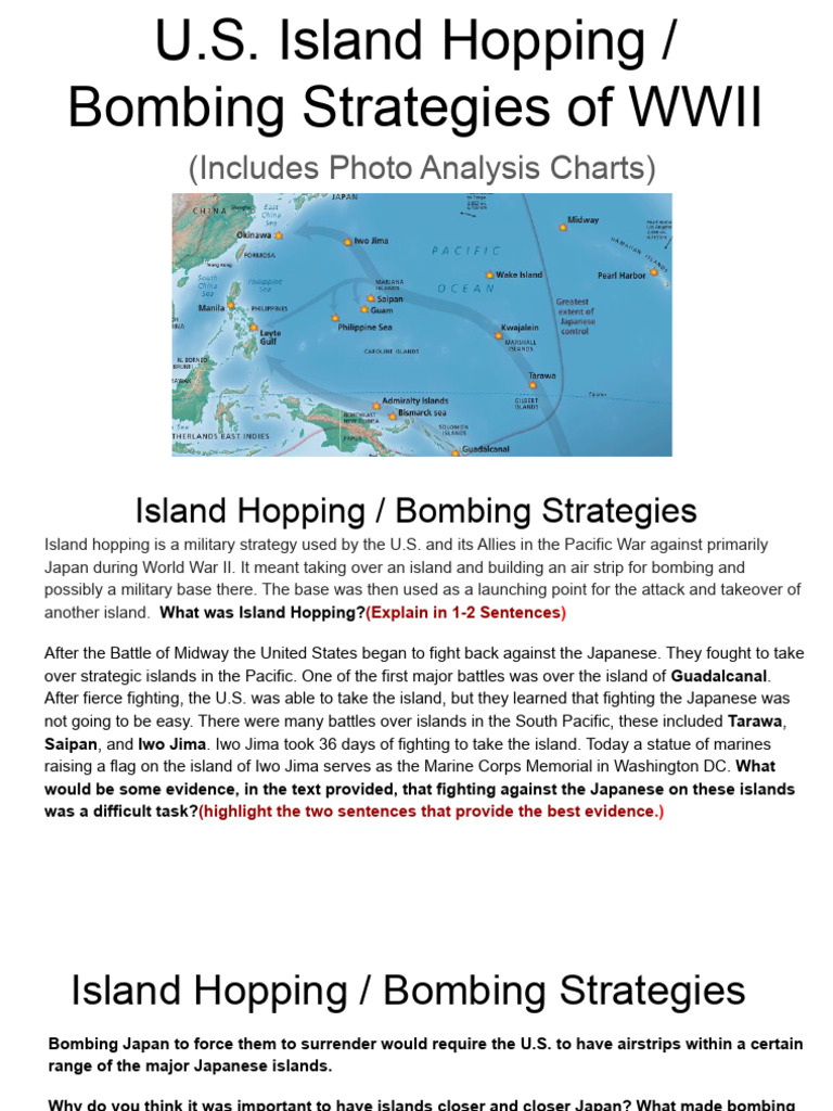 U.S. Island Hopping - Bombing Strategies | PDF | Empire Of Japan ...