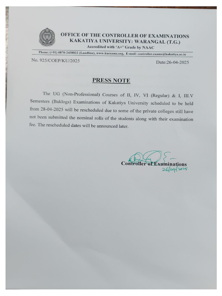 Press Note. | PDF