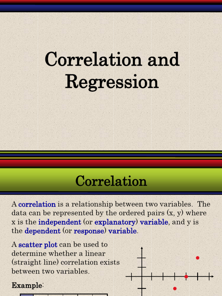 Lesson-3.3-Correlation-and-Regression | PDF | Multivariate Statistics | Statistical Theory