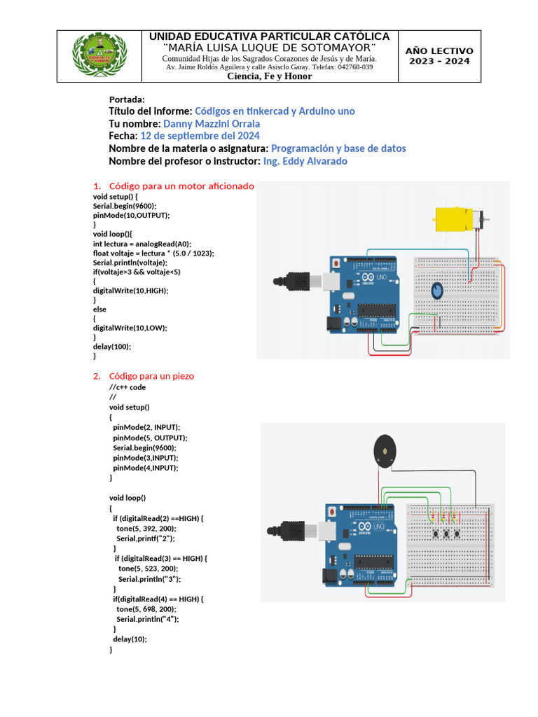 Codigos en Tinkercad | PDF | Arduino