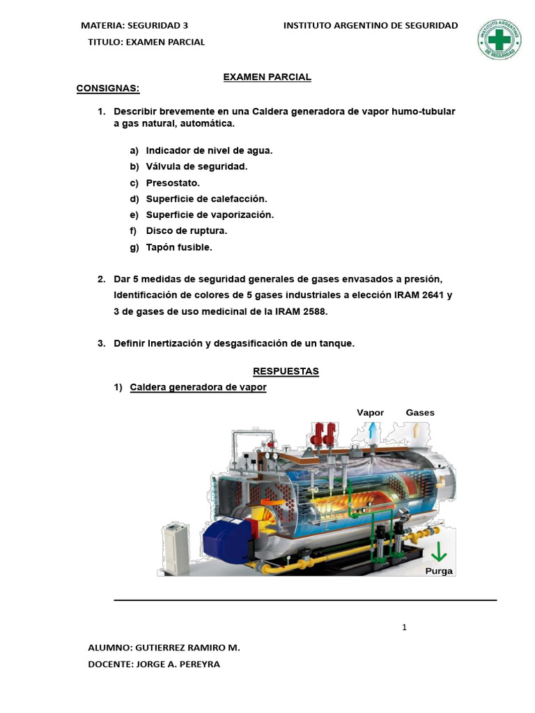 Parcial-De-Seguridad3-De-Ramiro Manuel Gutierrez. | PDF | Vapor | Agua