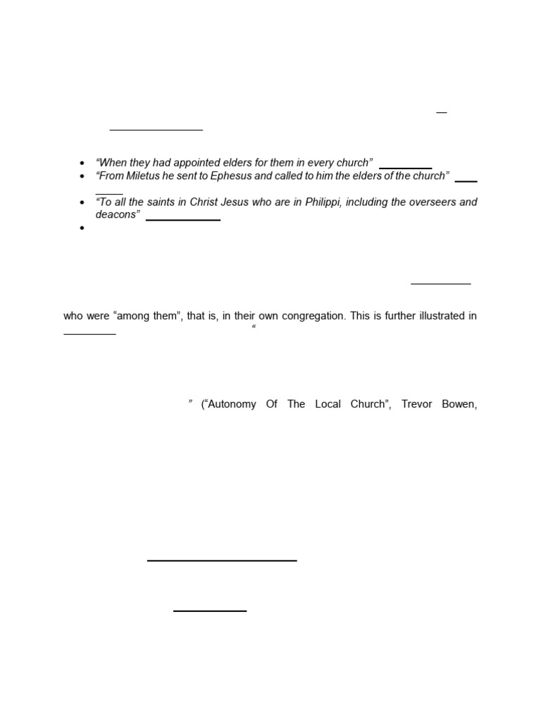 Local Autonomy 2 | PDF | Elder (Christianity) | Theology