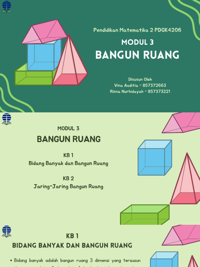 Modul 3-Bangun Ruang-Pendidikan-Matematika-2 PDF | PDF