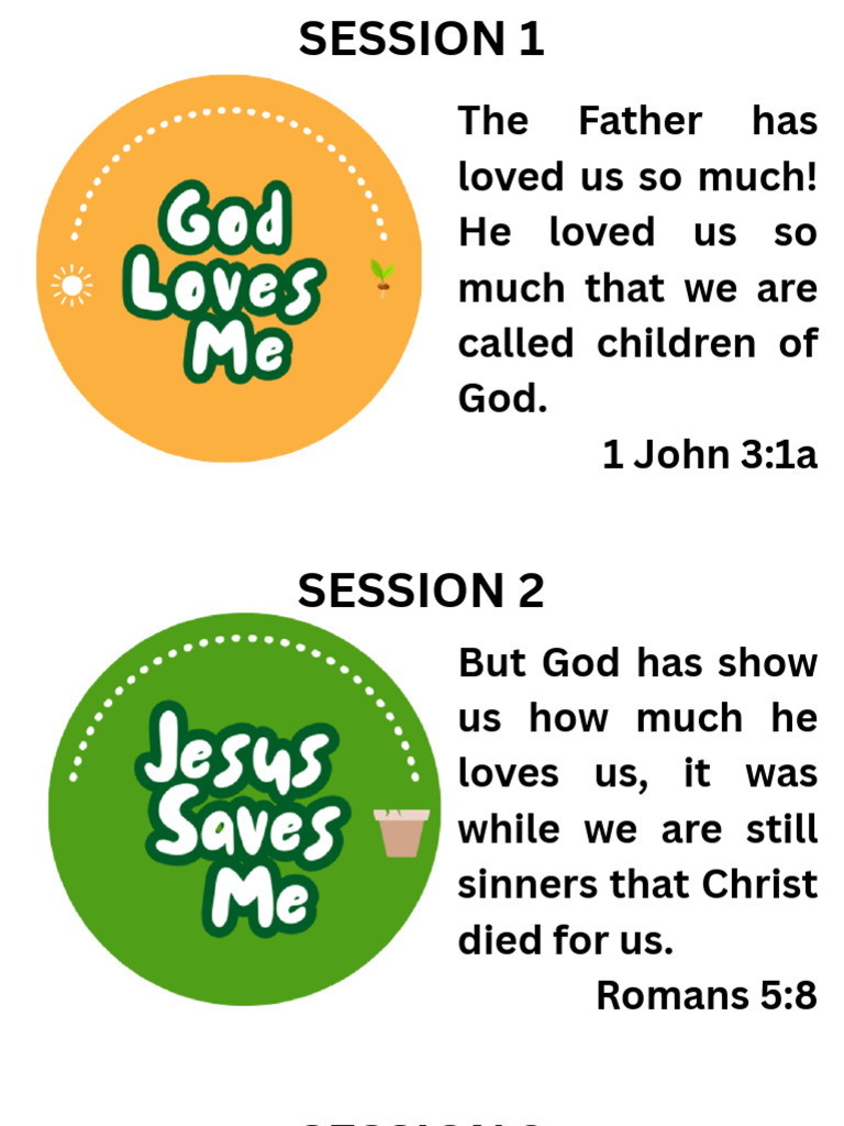 Session 1 God Loves Me | PDF