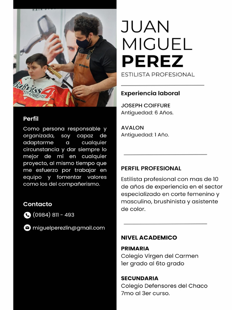 Curriculum Vitae Juan Miguel | PDF