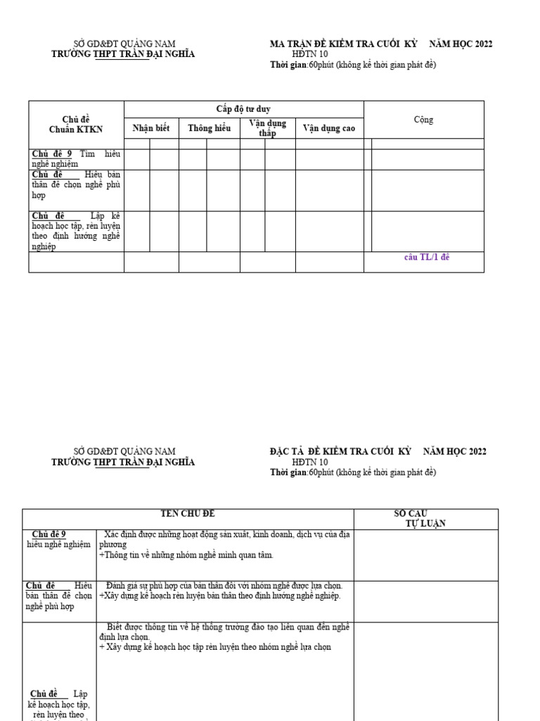 Ma Tran - De-Hdtn 10 909b2 | PDF