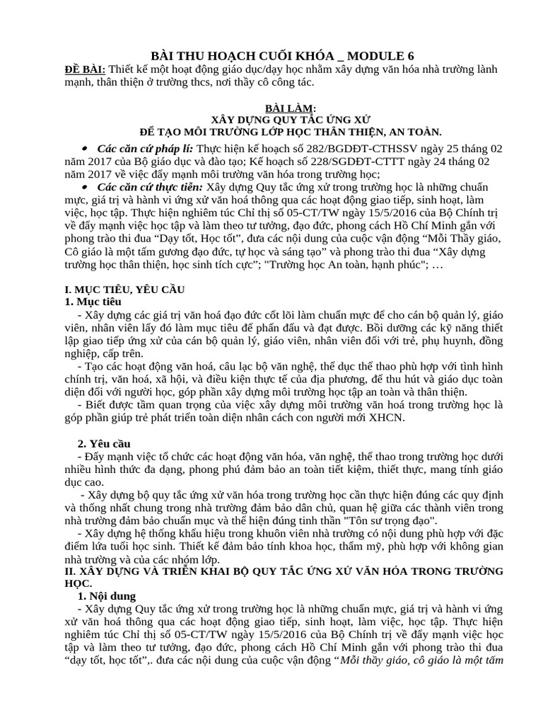 Bai Tap Cuoi Khoa Module 6 | PDF