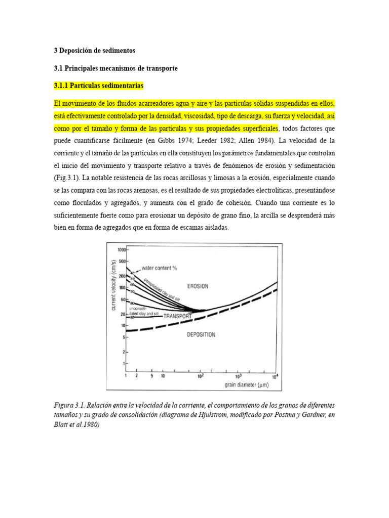 3 Deposición de Sedimentos | PDF | Roca sedimentaria | Erosión