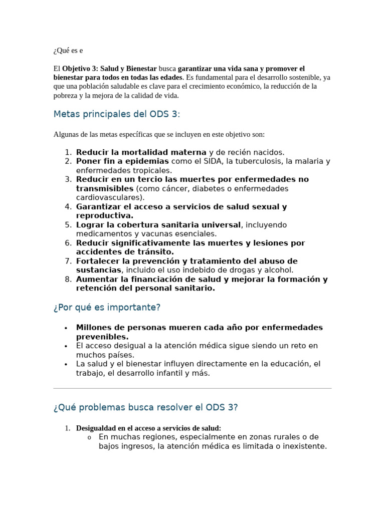3 Salud y Bienestar | PDF | Cuidado de la salud | VIH / SIDA