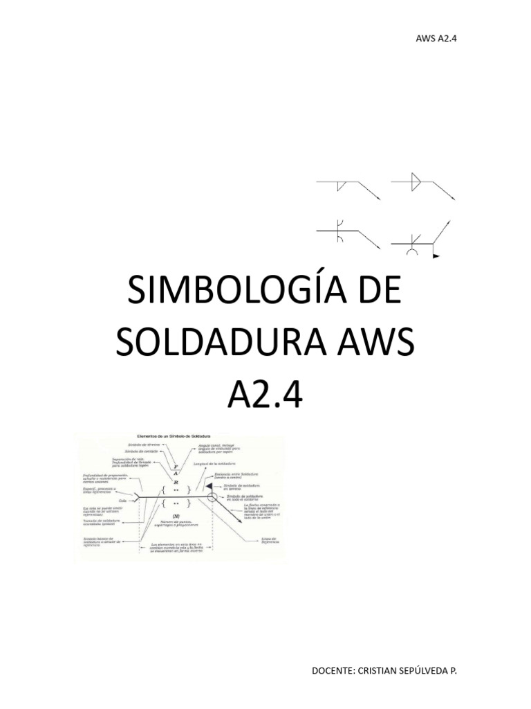 PDF Simbología de Soldadura Aws A2.4 | PDF | Soldadura | Construcción