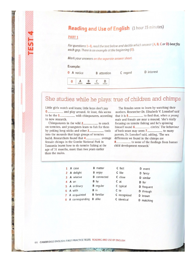 Test 4 Fce Harrison | PDF