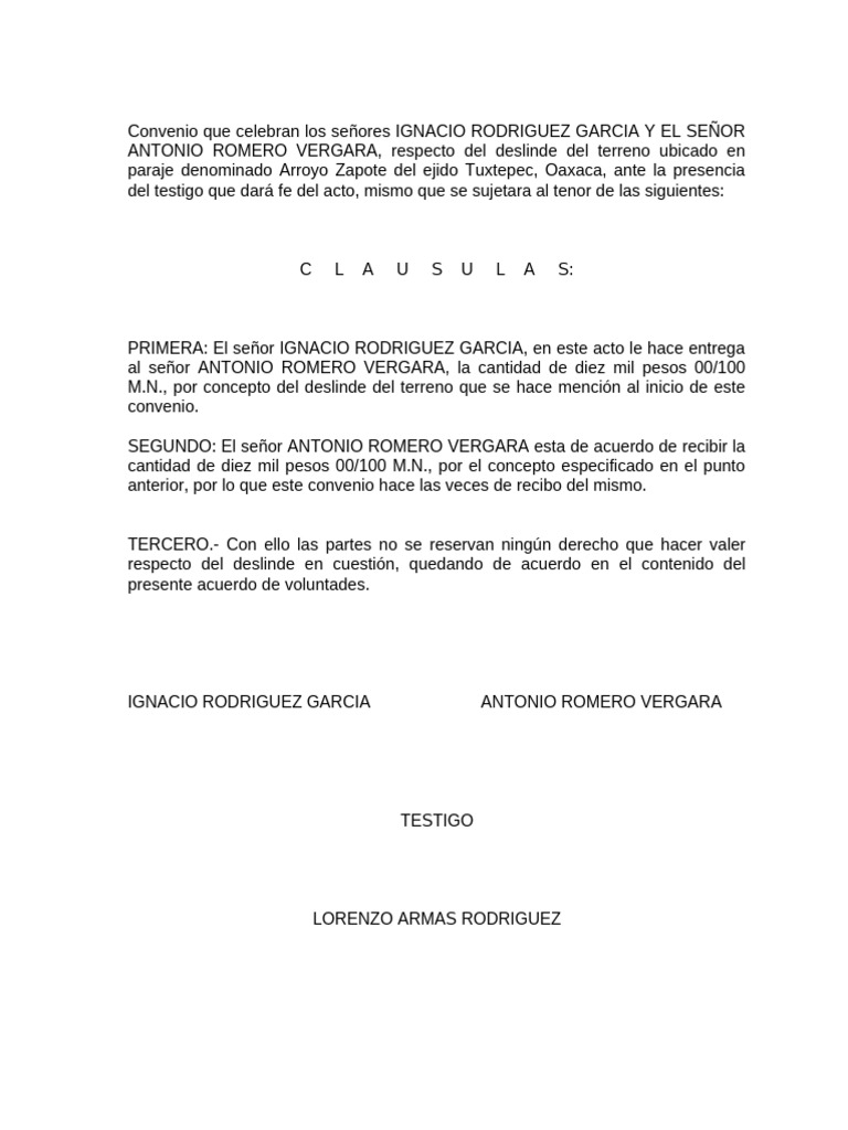 Convenio Ignacio Rodriguez | PDF