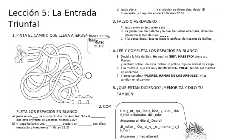 Lección 5 | PDF | Jesús | Evangelio de Mateo